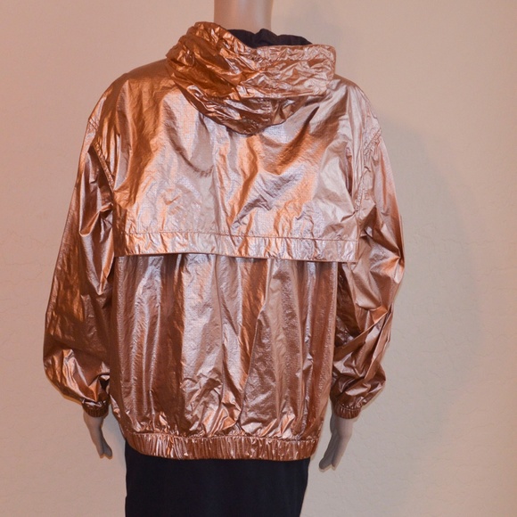 Speedo | Jackets & Coats | Rare Speedo Metallic Rose Gold Hooded Rain ...